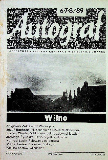 Autograf Wilno nr 6 7 8 - W opisie | Książka w Empik