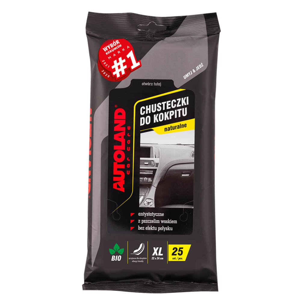 Autoland Sp Chusteczki Naturalne 25Szt - Autoland | Motoryzacja EMPIK