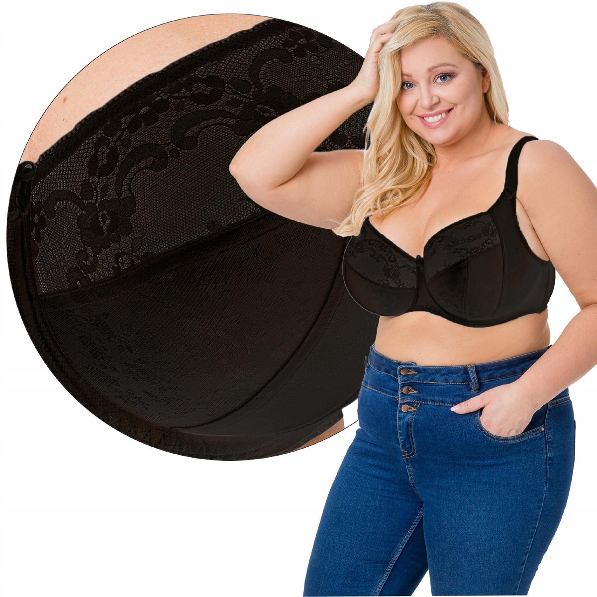 AVA biustonosz AV-1130 SOFT czarny 70E - Inna marka | Moda Sklep EMPIK.COM