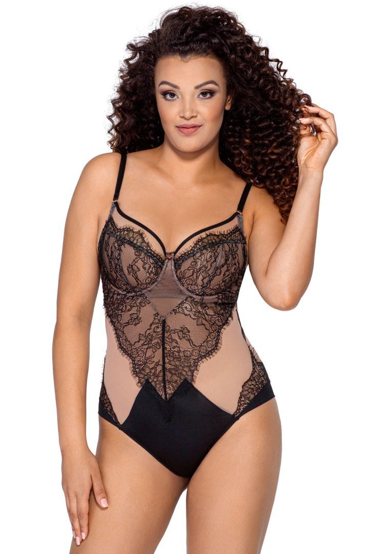 Ava Gorsety, body, pasy Body Model Jardin 021 Black - Ava - 80D - AVA | Moda Sklep EMPIK.COM