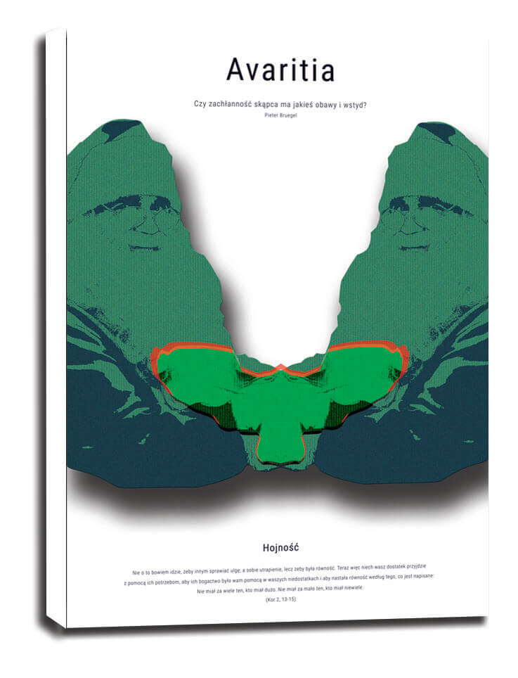 Avaritia - obraz na płótnie 90x120 cm - Galeria Plakatu | Sklep EMPIK.COM