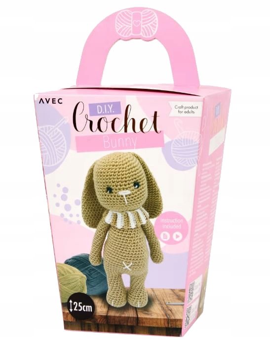 Avec Crochet Zestaw do szydełkowania DIY KRÓLIK 25cm - HG | Sklep EMPIK.COM
