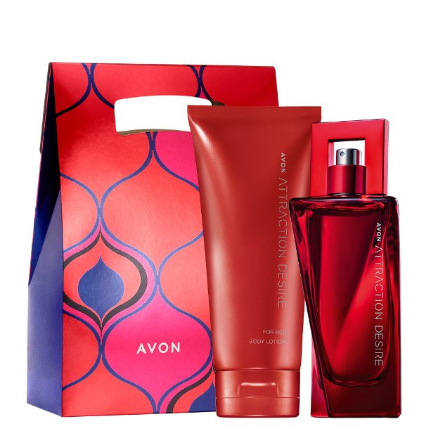 Avon, Desire Attraction, zestaw kosmetyków, 2 szt. + torebka | Sklep ...