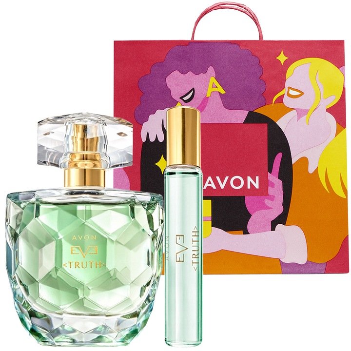 Avon, Eve Truth, Zestaw perfum, woda perfumowana, 50ml + perfumetka ...