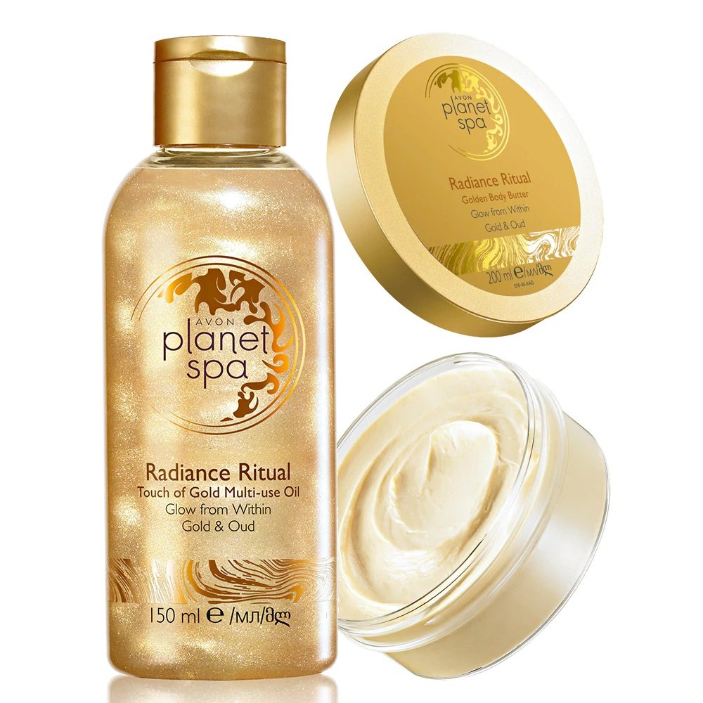 Avon Planet Spa Radiance Ritual Zestaw Kosmetyków [masło + olejek ...