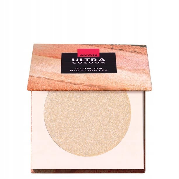 Avon Ultra Color Pojedynczy rozświetlacz prasowany złoty Icy Glow 8 g ...