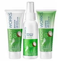 AVON Zestaw kosmetyków do stóp Footworks kokos i limonka 3 produkty ...