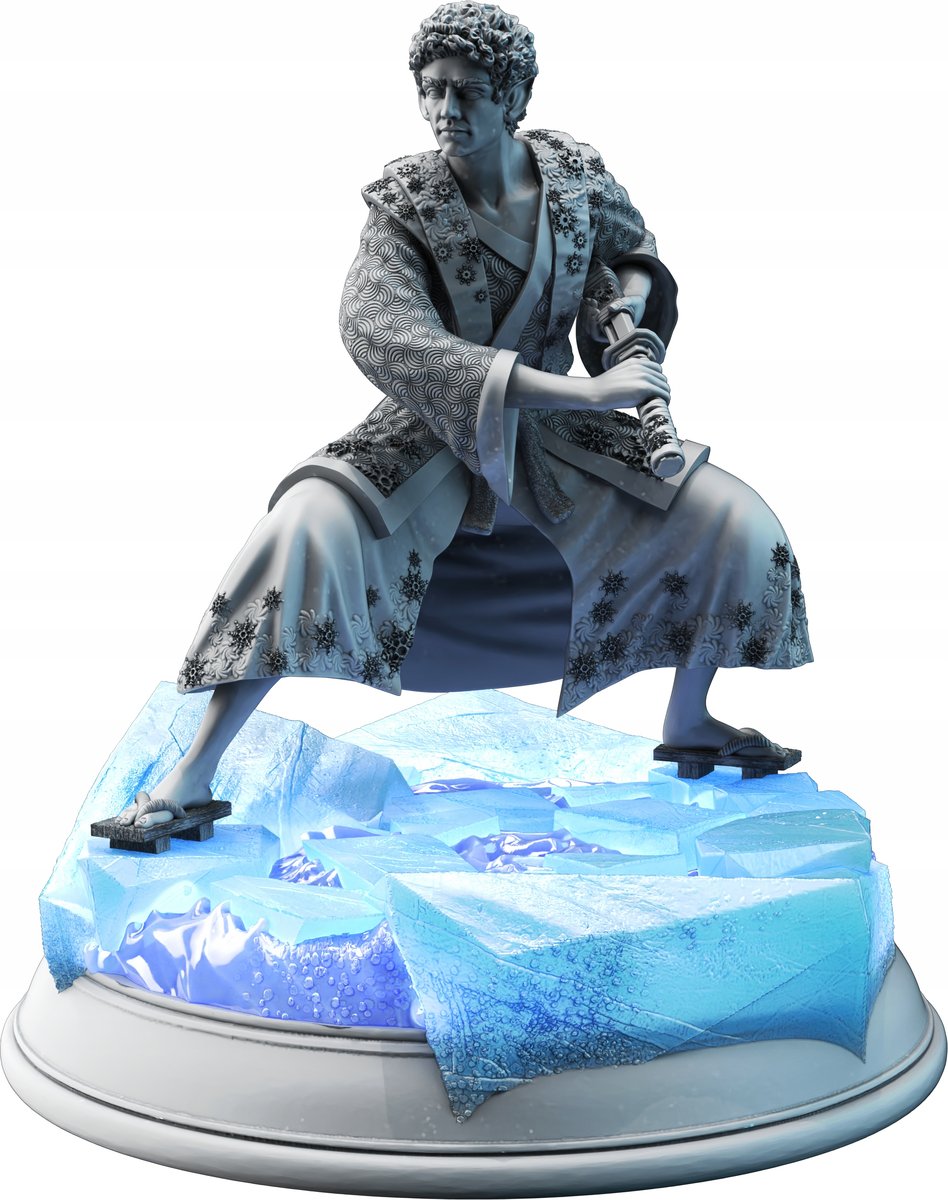 Ayrin - Samurai Elf na lodzie Figurka 12k + Podstawa do DND D&D druk 3D ...