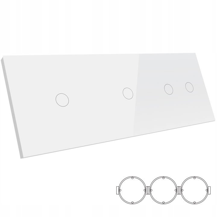 B-LINE SRP PANEL RAMKA SZKLANA 4G (1+1+2) BIAŁA - B-line | Sklep EMPIK.COM