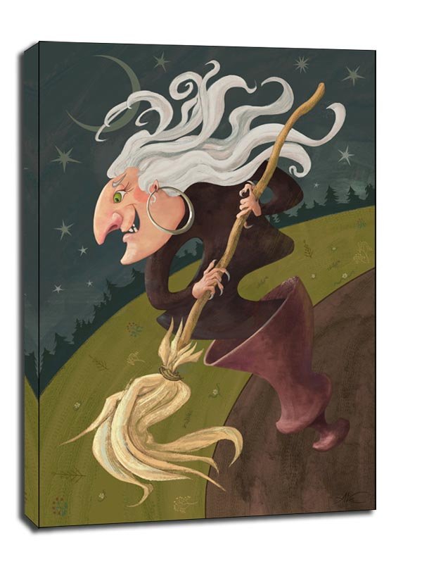 Baba Jaga - obraz na płótnie 30x40 cm - Galeria Plakatu | Sklep EMPIK.COM