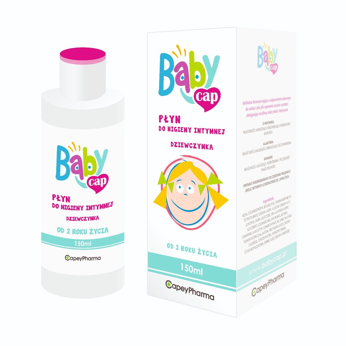 Babycap, Płyn do higieny intymnej dziewczynka, 150 ml | Sklep EMPIK.COM