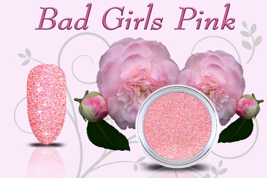 Bad Girls Pink - niegrzeczny efekt do zdobień na lakier hybrydowy, żel ...