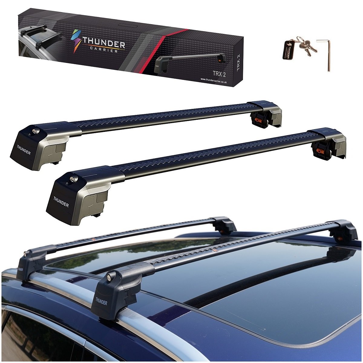 Bagażnik dachowy Thunder FORD KUGA (CX482) 2020- reling zintegrowany ...