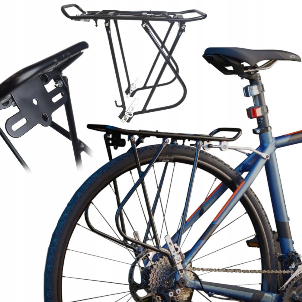 Bagażnik rowerowy pod sakwy torby Veloxo ActiveRack czarny alu 24-28 ...