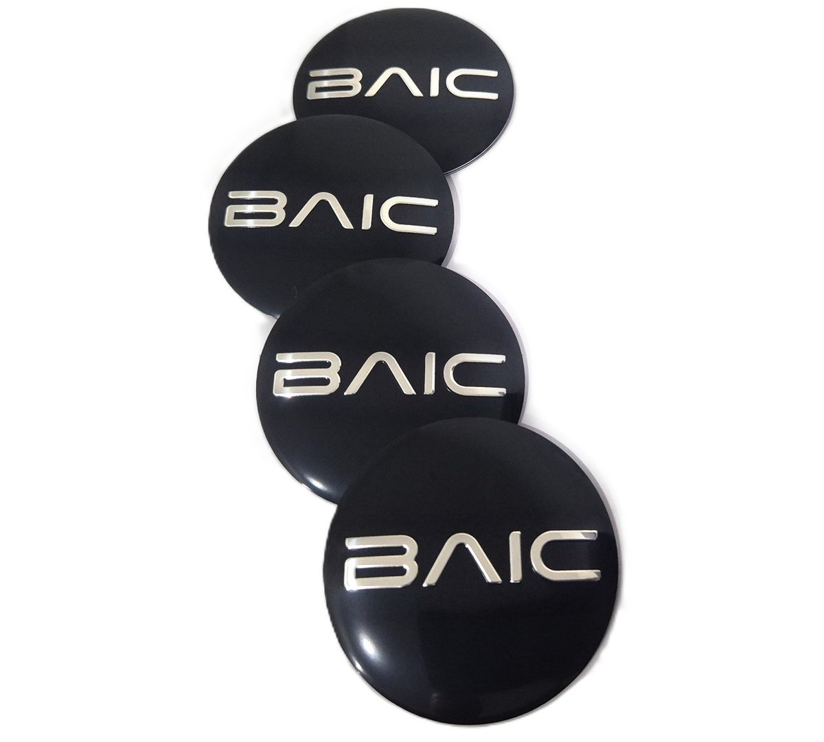 BAIC NAKLEJKI EMBLEMATY ZNACZKI LOGO 56MM 4 SZT. - Inna marka ...