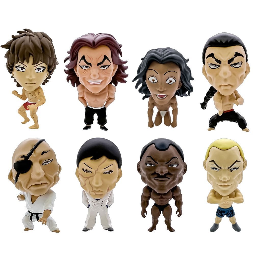 Baki Hanma 16d Collectible Figure Collection PVC Figures 8-Pack Baki H ...