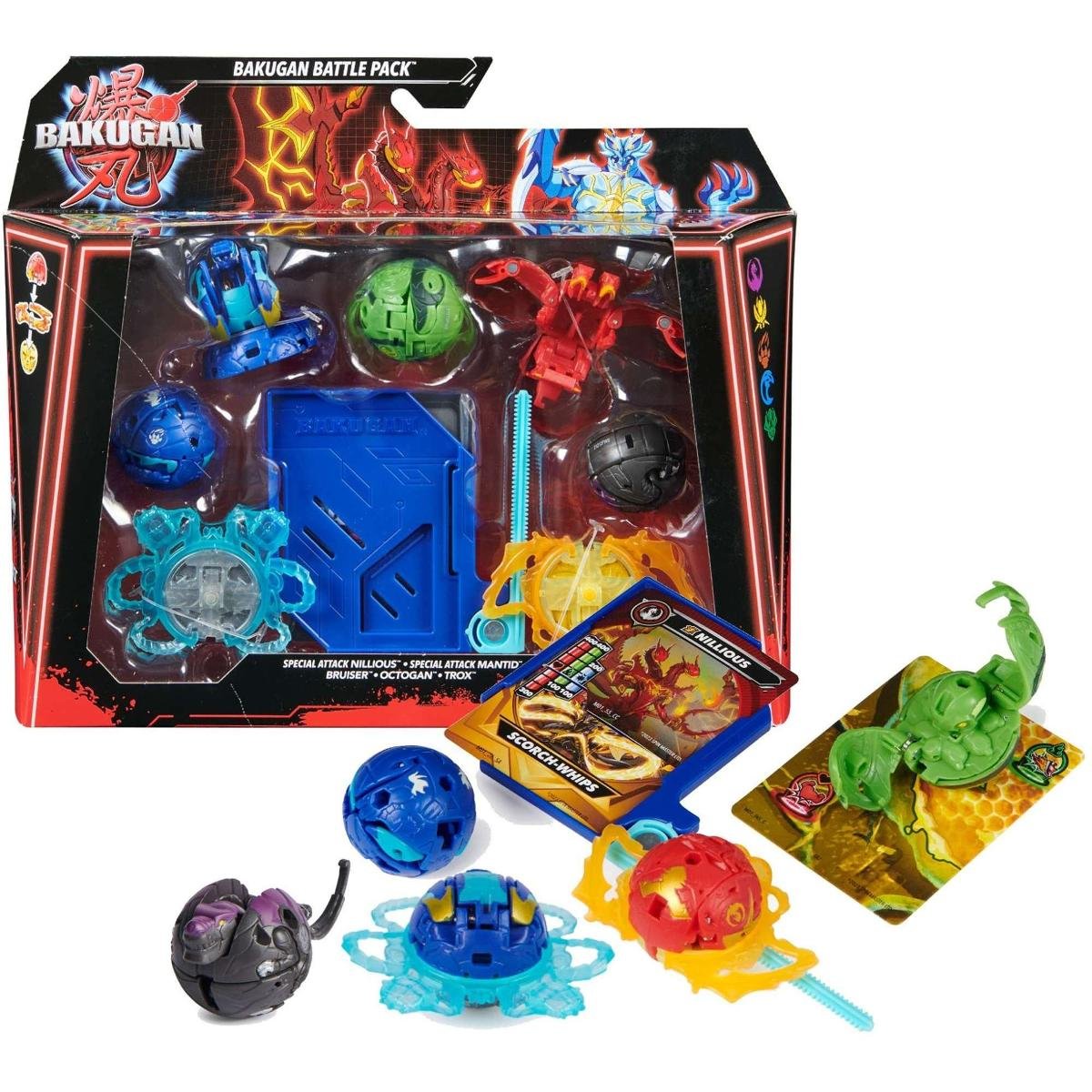 Bakugan Battle Pack Special Attack Nillious i Mantid + Bruiser Octogan ...