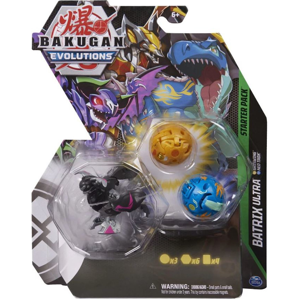 Bakugan Evolutions Zestaw Startowy 3-Pak Ultra Batrix + Griswing + Neo ...