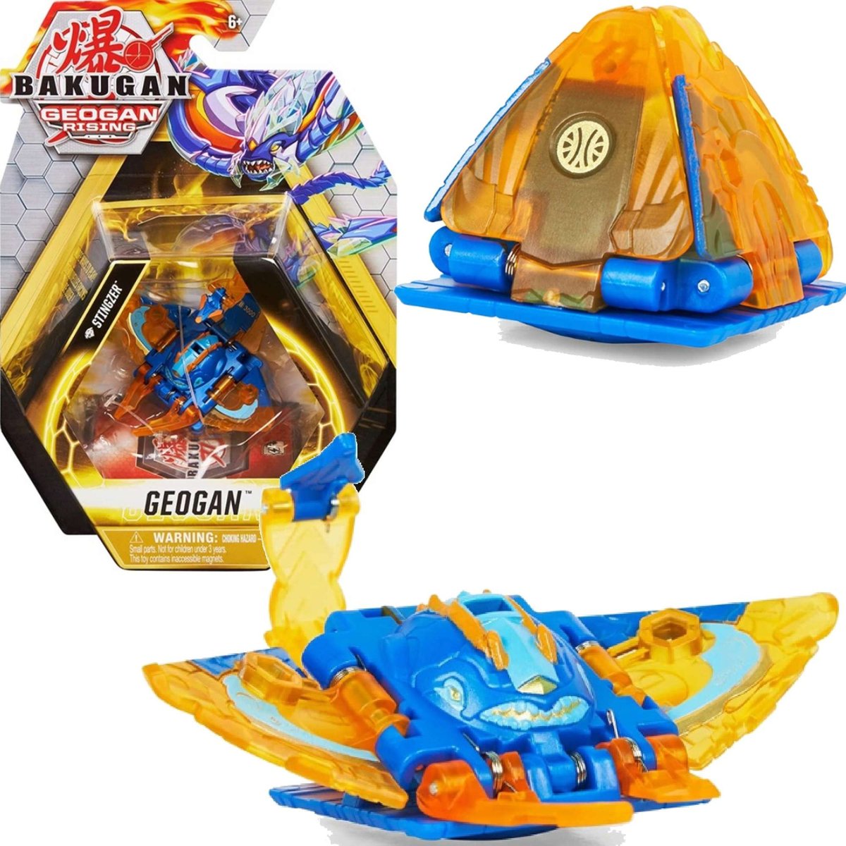 Bakugan Geogan Rising Figurka Bitewna Diamond Stingzer i Karty - Spin ...