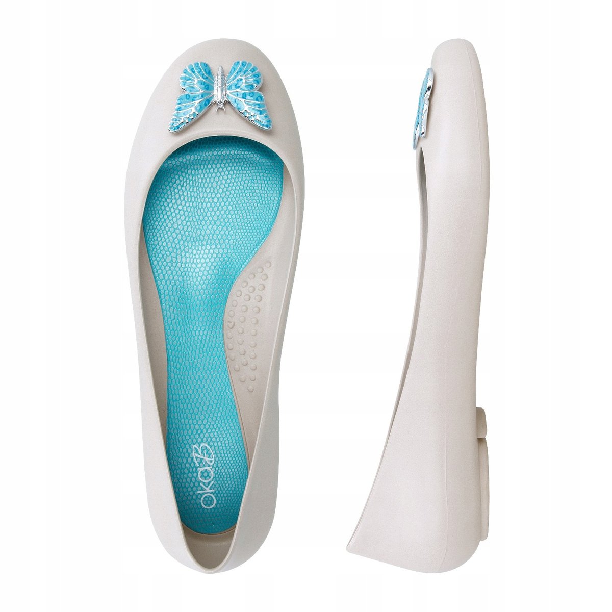 Baleriny wygodne eleganckie wodoodporne eko Oka-B, rozmiar 39 - Oka-b ...