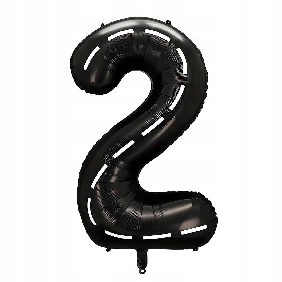 BALON CYFRA 2 AUTA DROGA WYŚCIGI FORMUŁA 1 NA URODZINY 100 CM HEL ...