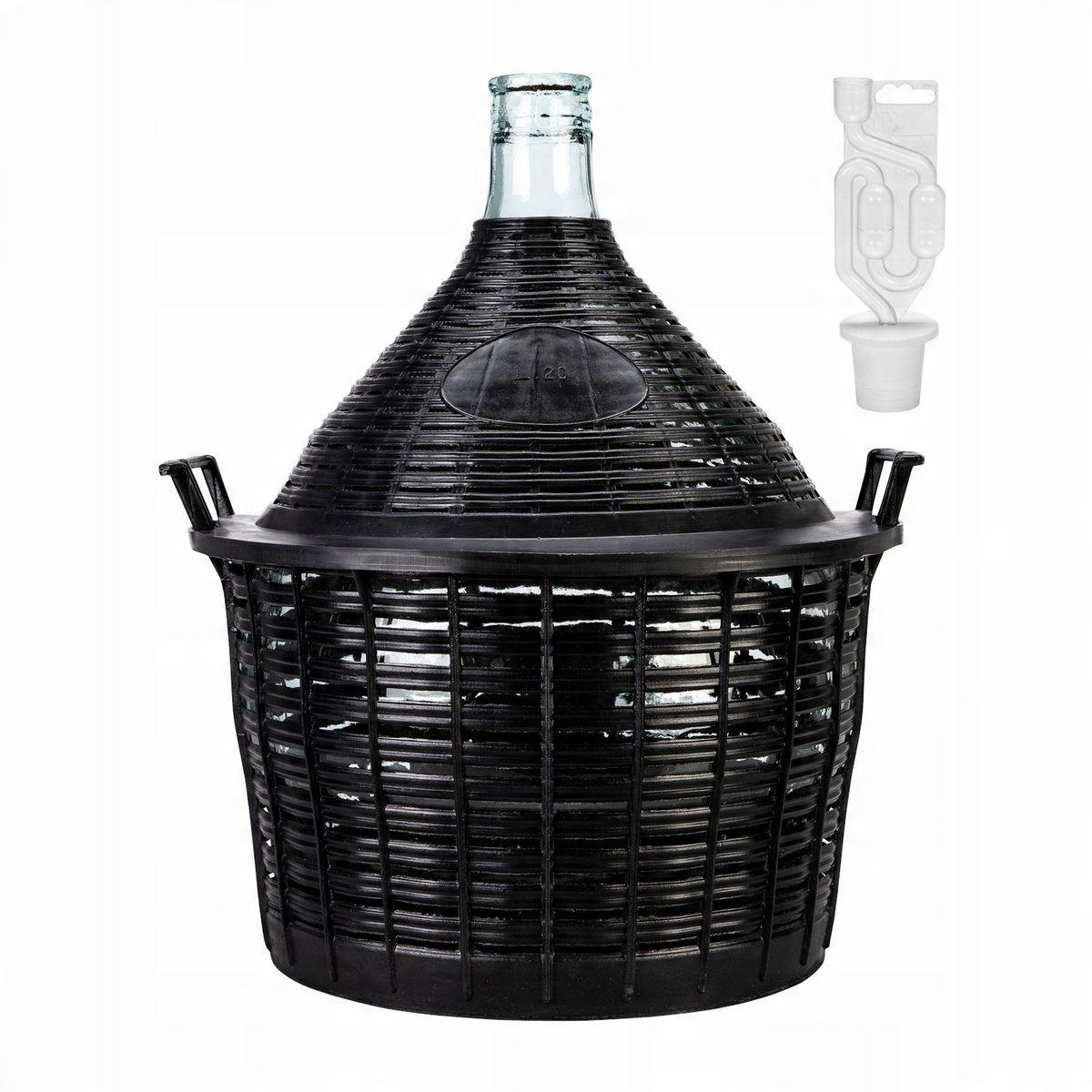 BALON DAMA 20L NA WINO + KOREK RURKA FERMENTACYJNA - SuperButelki ...