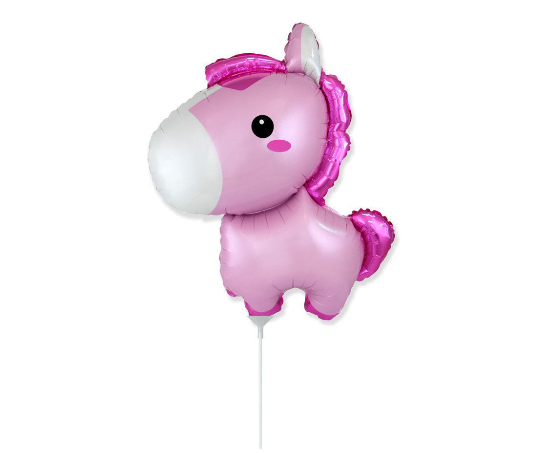Balon foliowy 14" FX - Konik (różowy) - Inna marka | Przyjęcia i okazje w Sklepie EMPIK.COM