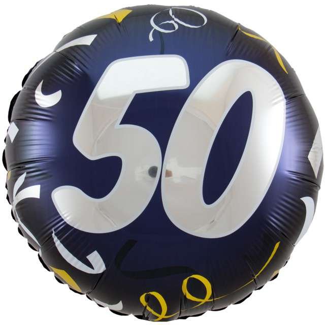 Balon foliowy, 50 Urodziny, 18", czarny - Folat | Przyjęcia i okazje w ...