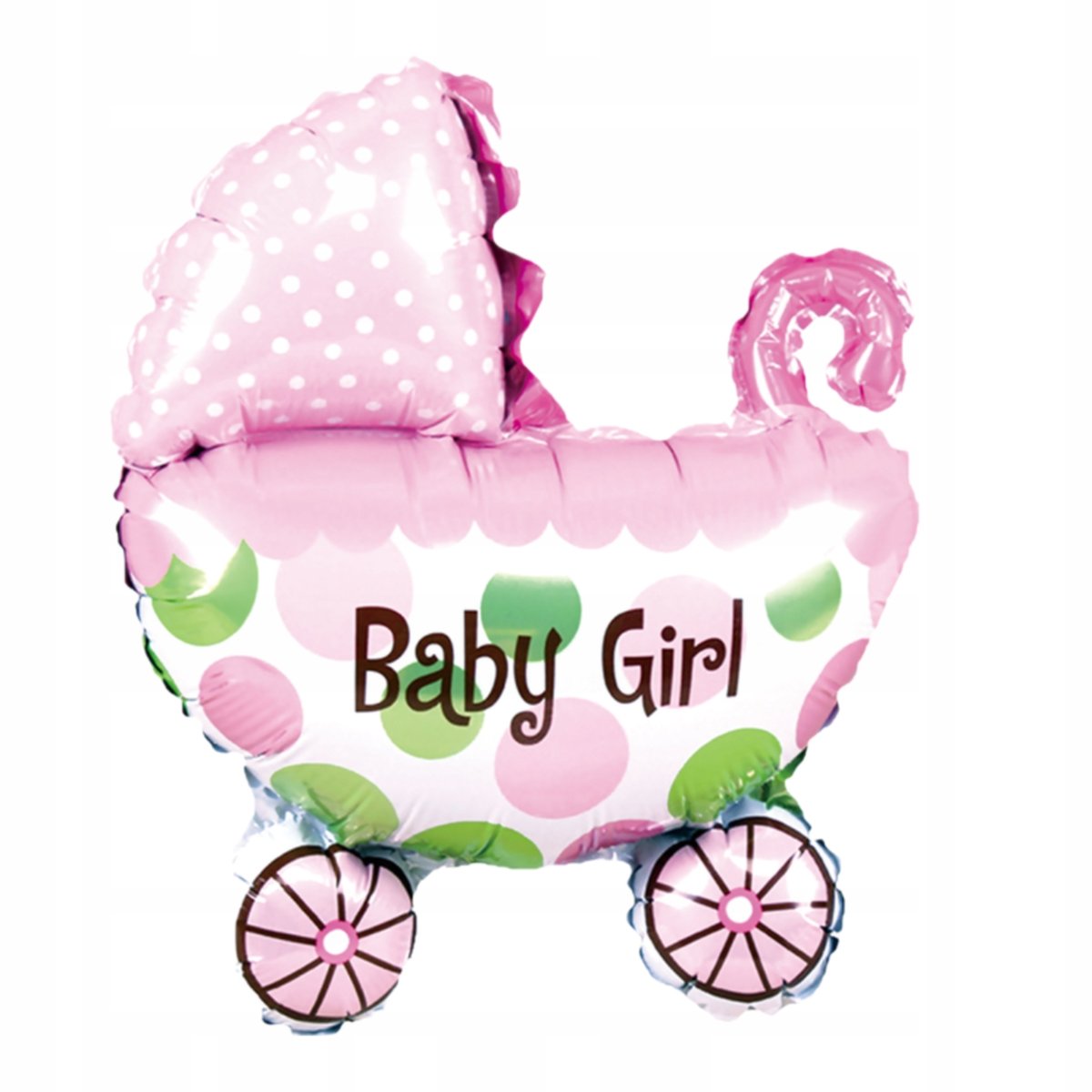 Balon Foliowy baby shower wózek różowy duży baby girl dziewczynka ...