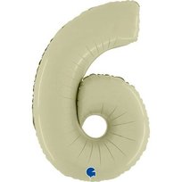 Balon Foliowy Cyfra 6, Satynowa Oliwkowa, 66 cm Grabo - GRABO ...