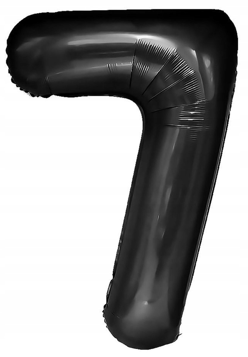 Balon foliowy cyfra 7 czarna na urodziny 100cm hel - 4kidsparty ...