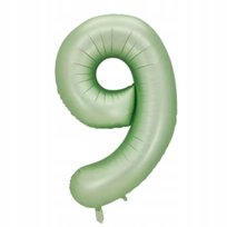 BALON FOLIOWY DUŻA CYFRA 9 ZIELONA 100 CM URODZINY - Inna marka ...