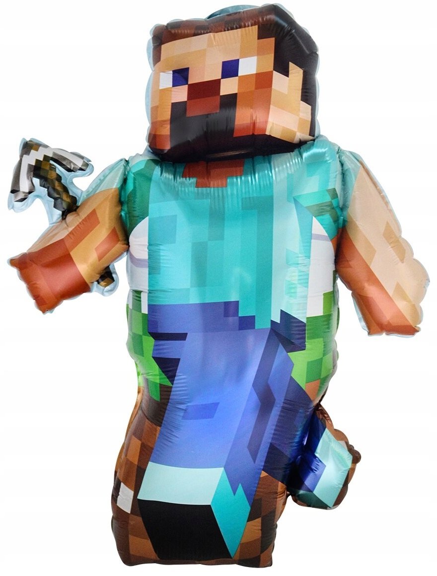 Balon foliowy Minecraft Steve Duży 80 cm na Urodziny - Inna marka ...