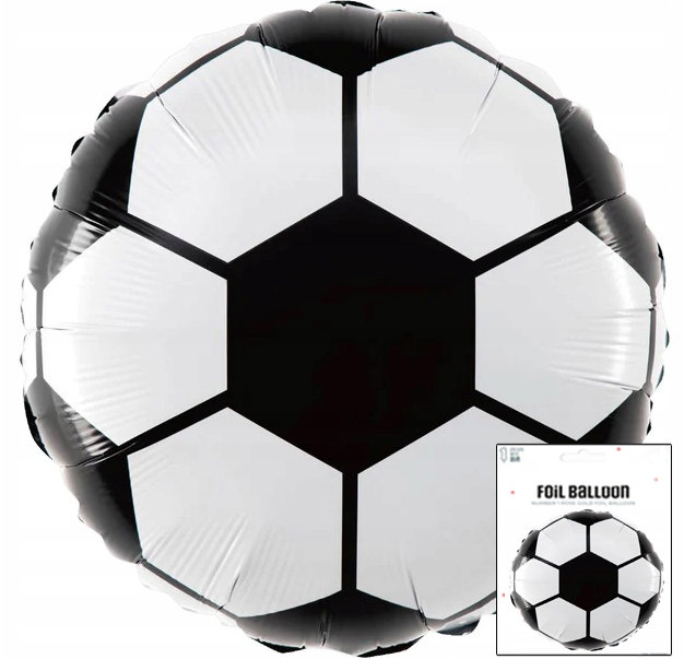 BALON FOLIOWY Piłka Football DEKORACJA URODZINOWA NA PRZYJĘCIE 3D ...