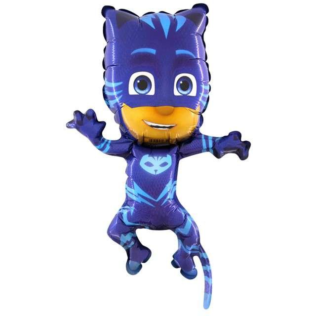 Balon foliowy, PJ Masks - Kotboy, 38 cm, niebieski - GRABO | Przyjęcia i okazje w Sklepie EMPIK.COM