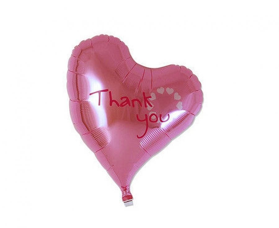 Balon Ibrex Hel, serce Sweet 14', Thank you, pink, packed - Inna marka ...