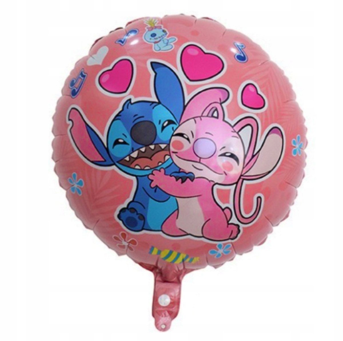 BALON URODZINOWY LILO I STICH FOLIOWY STITCH PINK ANGEL RÓŻOWY 45 CM ...
