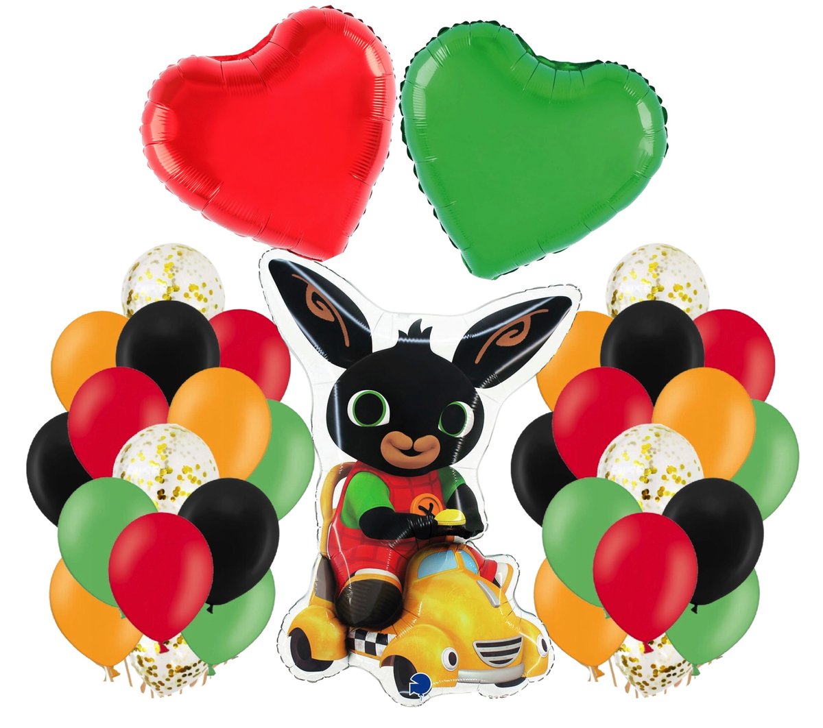 Balony Bing królik Gotowy Zestaw balonów z Bingiem na Urodziny kolorowe ...