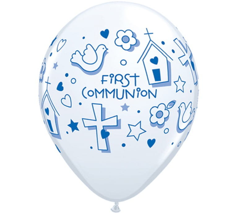 BALONY PIERWSZA KOMUNIA FIRST COMMUNION SYMBOLS BOY 25SZT - Inna marka ...