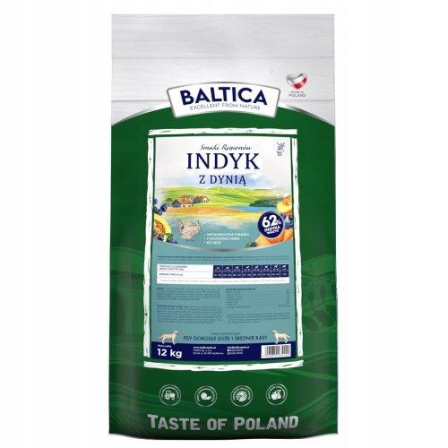 BALTICA Indyk z dynią M/L 12kg - Baltica | Sklep EMPIK.COM