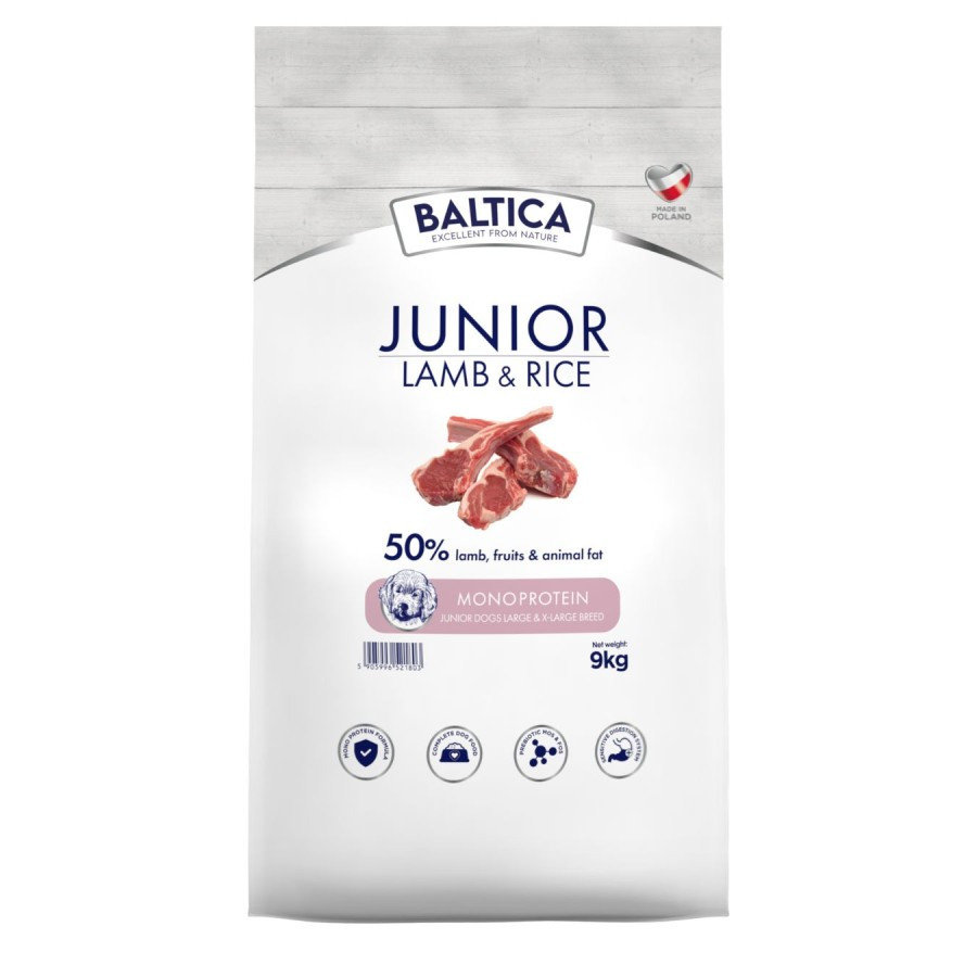 BALTICA Nutraceutic Junior Lamb & Rice Jagnięcina z ryżem XL 9kg ...