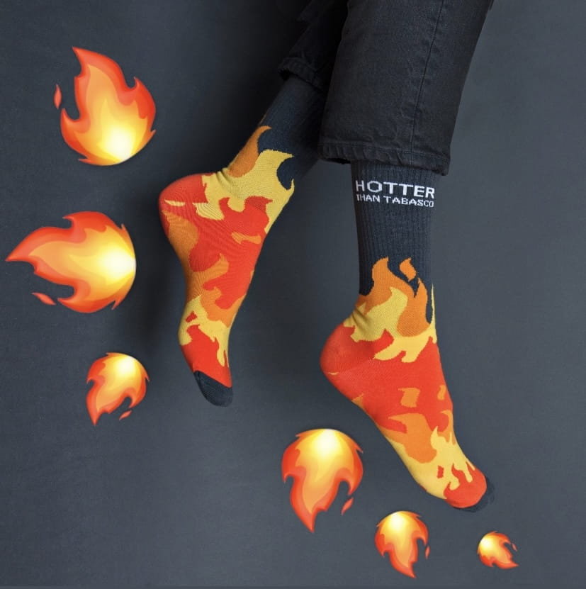 BANANA Socks, Skarpetki Hotter than Tabasco - 42-46 - Banana Socks ...