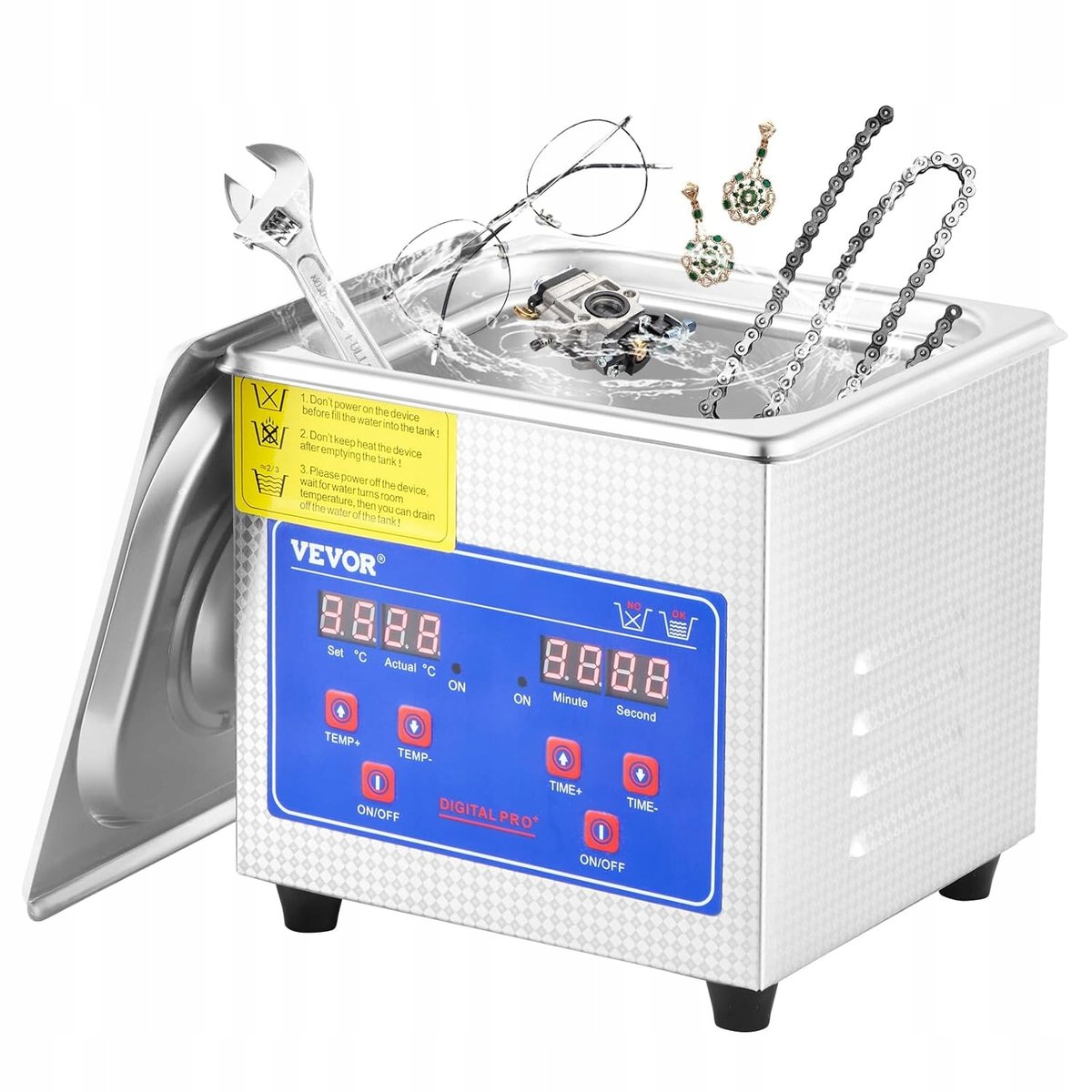 BananaB JPS-08A 1,3 l myjka ultradźwiękowa, urządzenie do czyszczenia ...