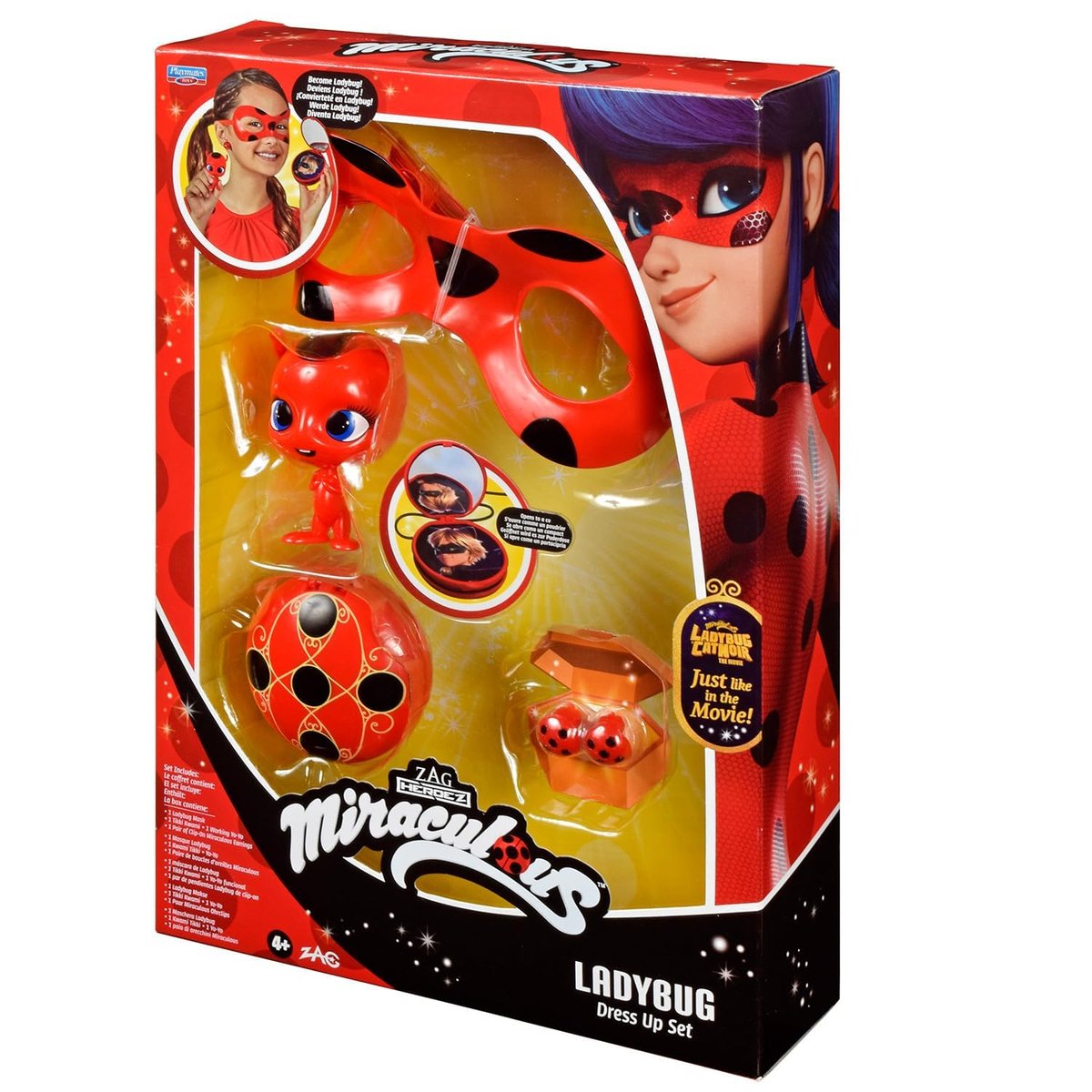 Bandai Miraculous Ladybug Maska, Czerwony, Od 4 lat - Inna marka ...