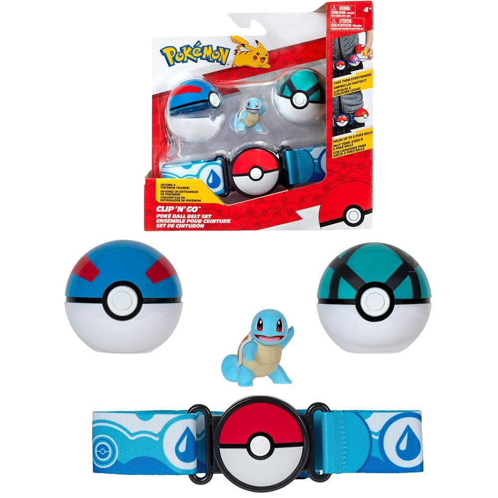 Bandai - Pokémon - klips do paska 'N' Go - 1 pasek, 2 poké kule i 1 ...