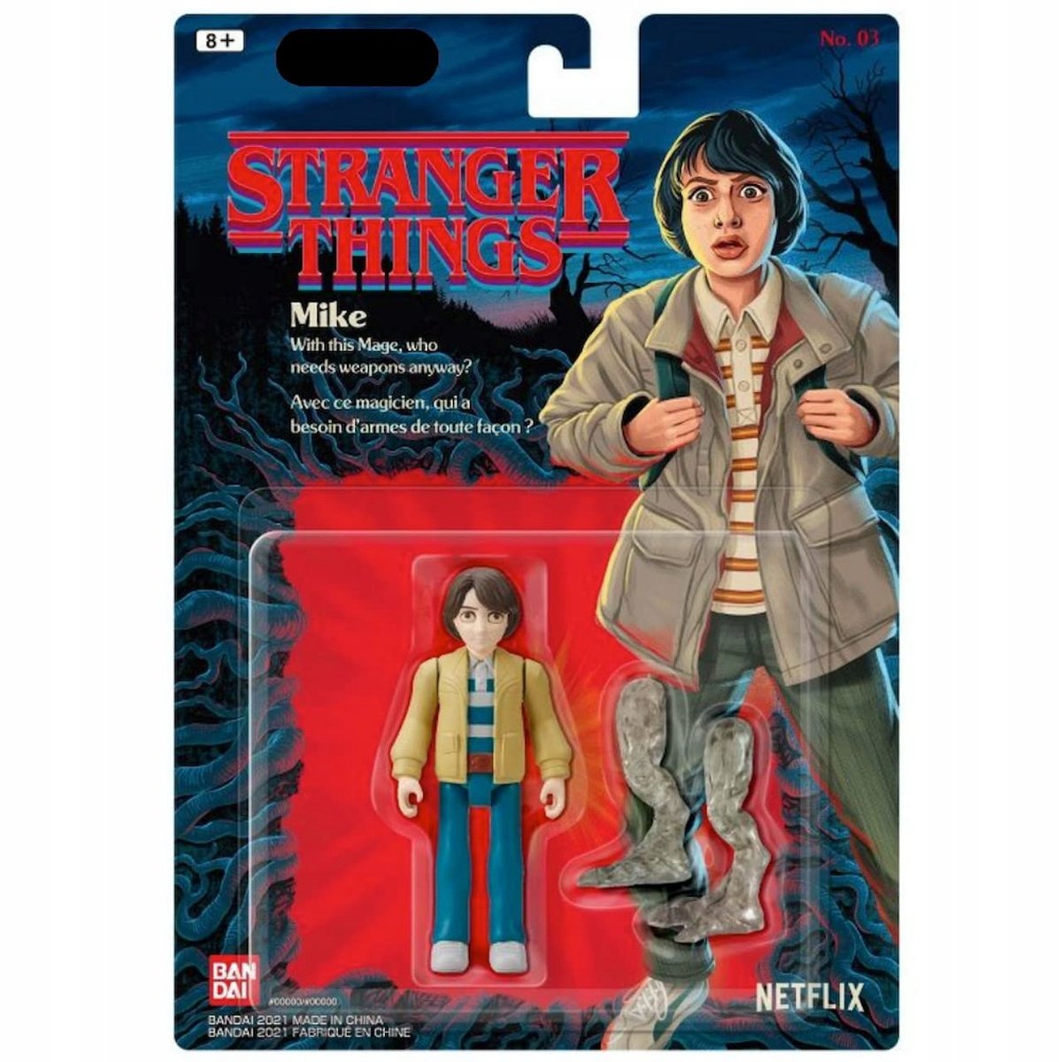 BANDAI Stranger Things Mike 4-calowa ekskluzywna figurka - BANDAI ...