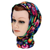 Bandana, chusta wielofunkcyjna folk łowicka czarna - Artfolk | Sklep ...