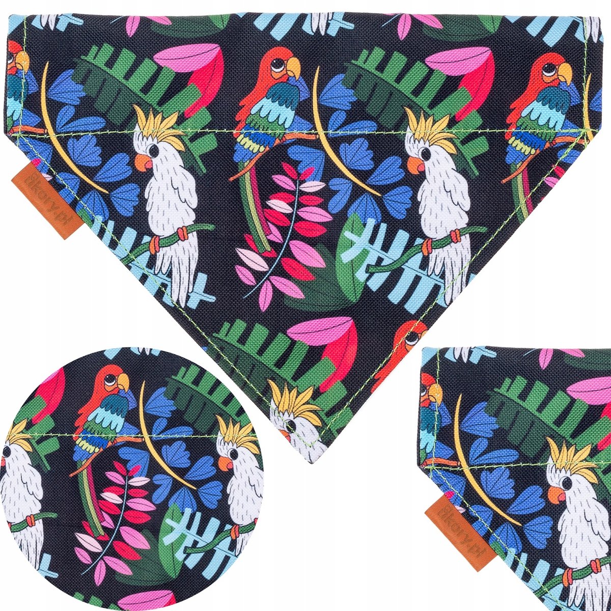 Bandanka Bandana Chustka Apaszka dla ŚREDNIEGO PIESKA 25x22x16,5 cm M ...