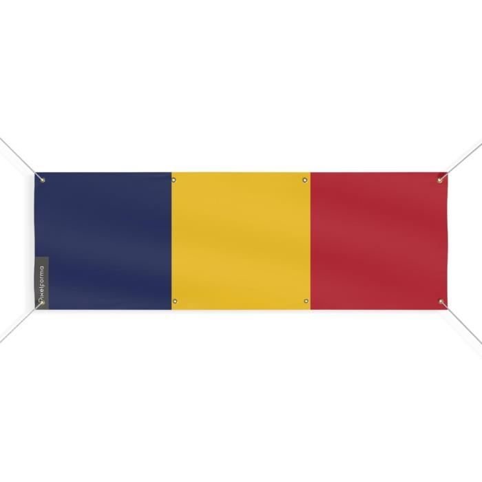 Baner Flaga Czadu 8 oczek 120x360 cm - Inny producent (majster PL ...