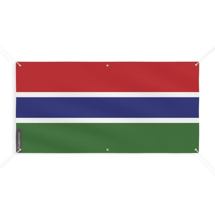Baner Flaga Gambii 6 oczek 100x200cm, poliester - Inny producent ...